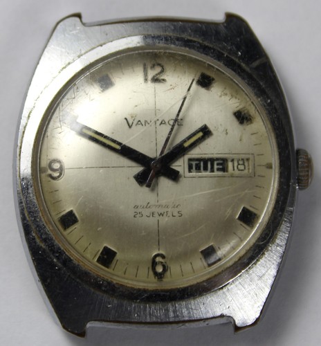 Vantage by Hamilton Automatic 25j 34mm Day/Date Watch - Parts/Repair | eBay