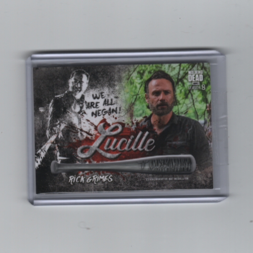 WALKING DEAD SEASON 8 RICK GRIMES COMMEMORATIVE BAT MEDALLION WALMART ...