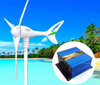 Apollo 12 V DC MAX 550 W Magnet Wind Turbine Generator 3Blade +Charge ...