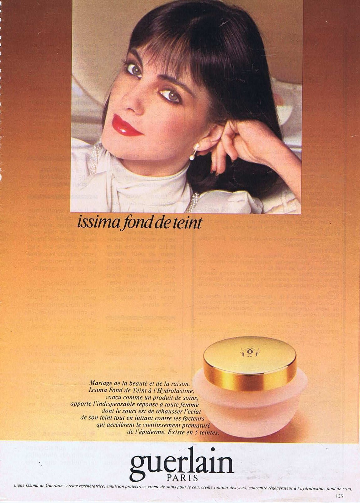 PUBLICITE ADVERTISING 065 1981 GUERLAIN Issima fond de teint | eBay