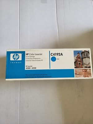 CARTOUCHE D IMPRESSION HP C4192A CYAN POUR HP LASERJET 4500-4550 | eBay
