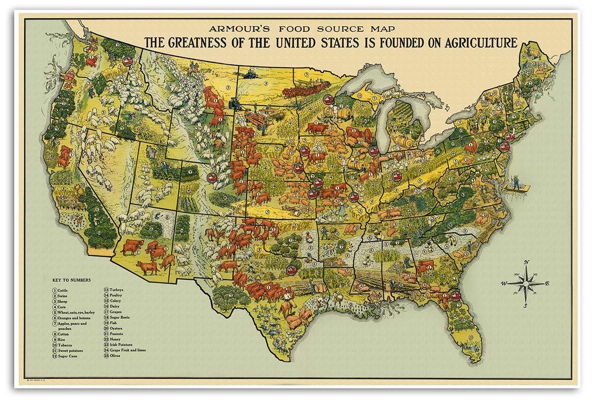 United States Agriculture Map Foreign Investment In U.S. Ag Land