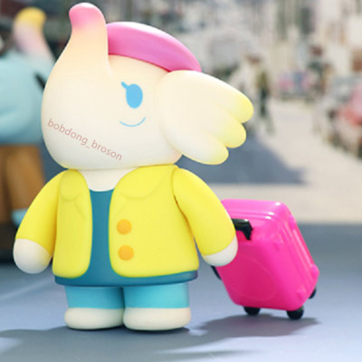 UNBOX MISS ELFIE TRAVELLER Figure H12CM Designer Toy Soft Vinyl Sofubi ...