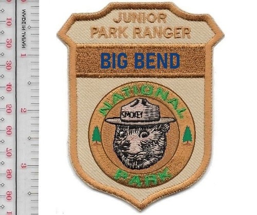 Smokey the Bear Big Bend National Park Junior Park Ranger Texas Patch ...