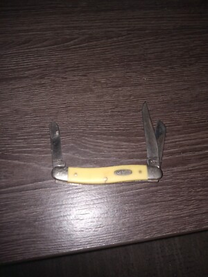 Case XX 3318 CV Yellow Stockman 3 Blade Pocket Knife | eBay