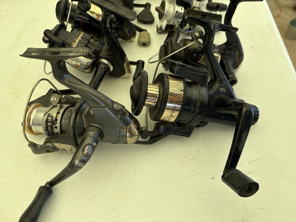 Lot Of 11 Fishing Reels Mixed Brands And Models Including Shimano ...