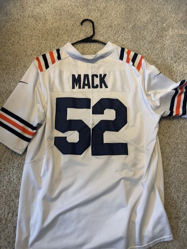 Chicago Bears White Nike Jersey 100 Year Patch large NFL #52 Mack A Few ...