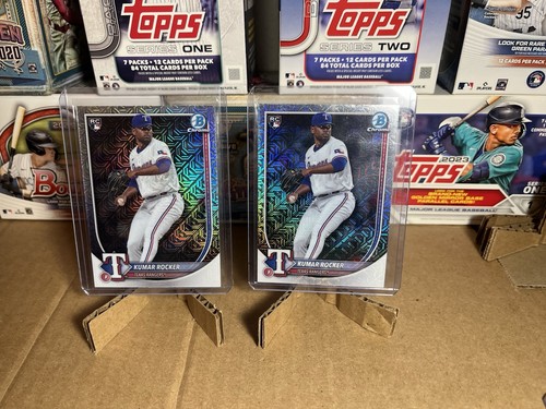 Kumar Rocker 2 Mojo Refractor RC Lot 2025 Bowman Chrome Rookie Card #80 ...