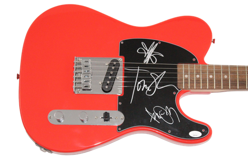 The Smile Full Band x3 Signed Autograph Fender Telecaster Guitar Thom ...