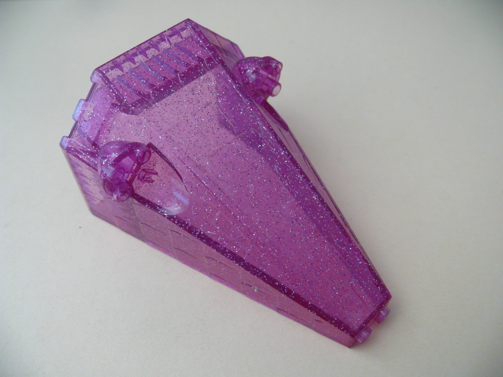 Lego 1 toit transp rose set 5805 5833 5850 7577 /1 glitter trans ...