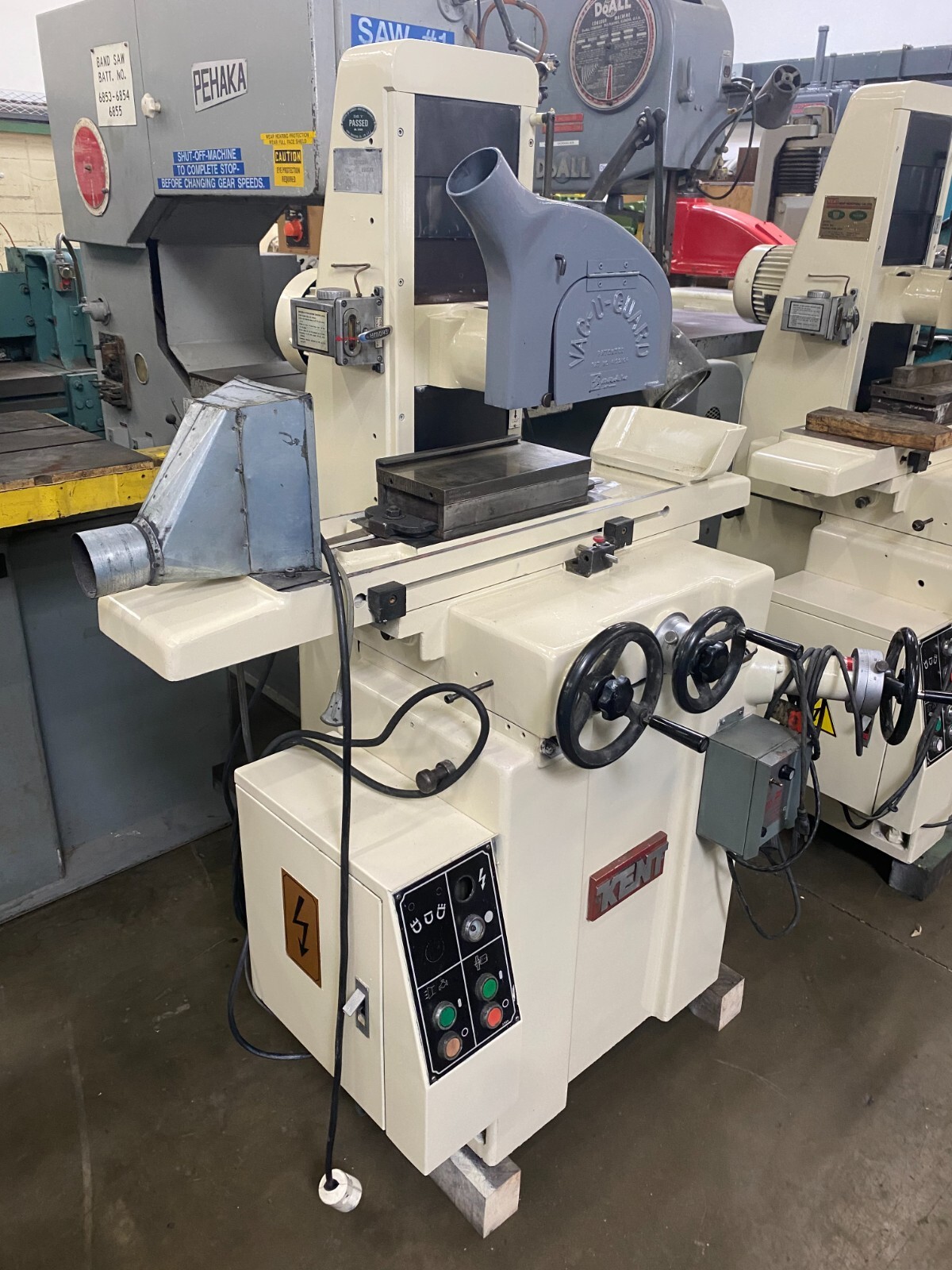 KENT KGS-200 6" x 14" SURFACE GRINDER Vac-U-Guard #6110 | eBay