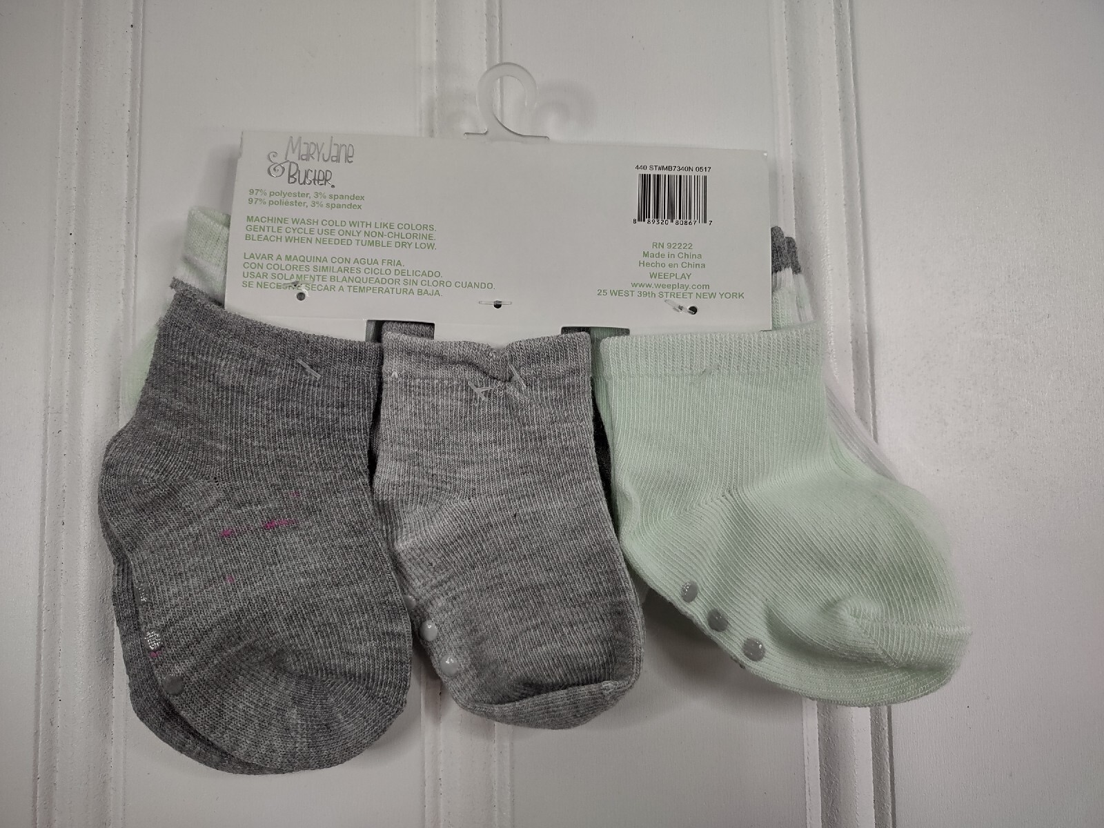 MARY+JANE+%26+BUSTER+6-18+Months+6+Pack+Baby+Toddler+Infant+Socks for ...