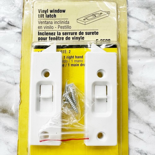 Tilt Window Latch Pair White Vinyl Construction F2598 Replacement ...
