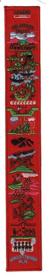 OA Legend Strip Red Felt Background Plastic Back Order of the Arrow ...