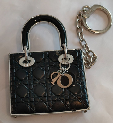 Christian Dior Lady Dior Bag Charm Keyring Keychain Cosmetic Case ...