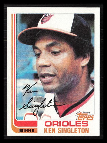 Ken Singleton 1982 Topps #290 Baltimore Orioles | eBay