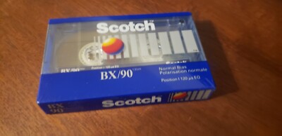 Sealed Scotch BX 90 min Cassette Tape, Normal Bias Blanks | eBay
