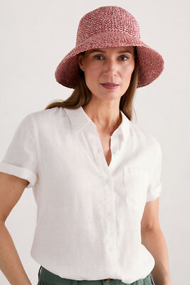 Seasalt Women's Hat - pink Castle Point Sun Hat - Crab Shell | eBay UK