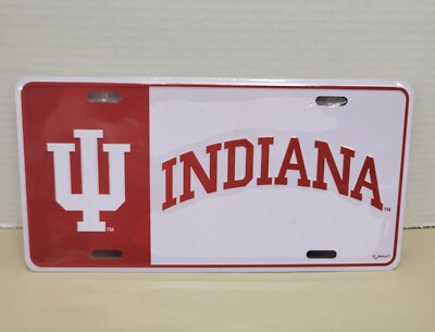 NEW - Indiana Hoosiers Metal License Plate Auto Tag 12x6 | eBay
