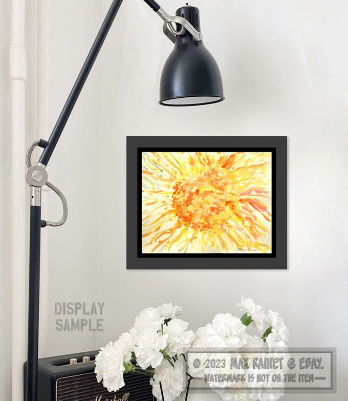 Glorious Sun Blasting Fire Ball 2011 C Peterson * Signed Original Art ...