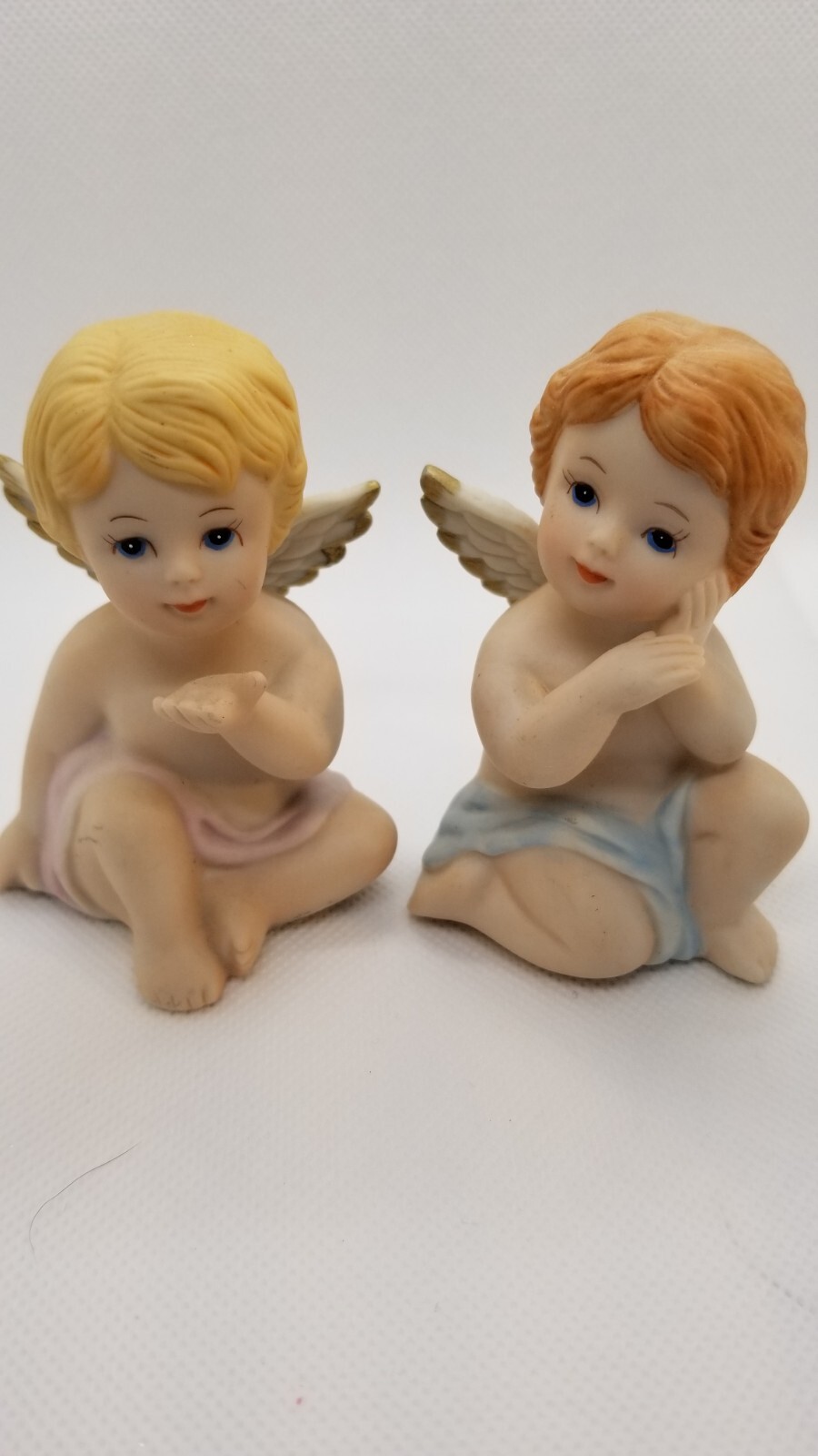Home Interior. Set of 2 beautiful heavenly cherubs angel figurines. | eBay