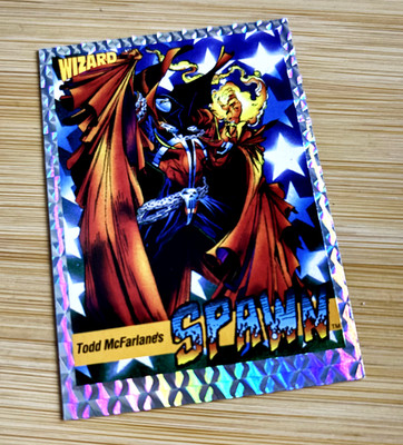 Spawn Wizard Magazine (1992) Prism Card, Todd McFarlane, High Grade W ...