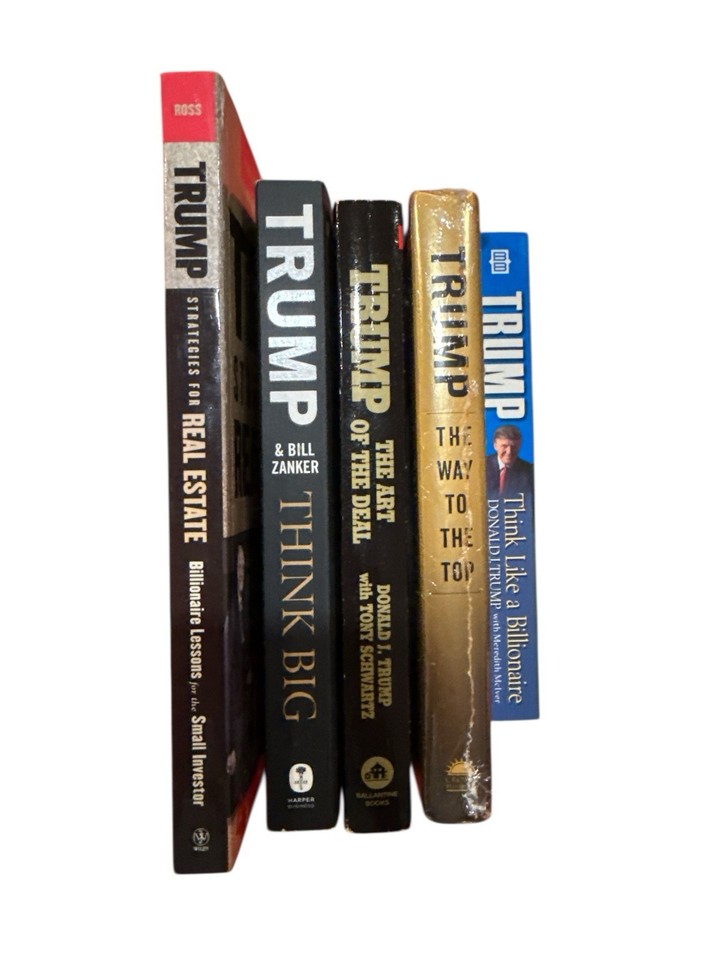 Lot Of 5 Donald Trump Books Think Like a Billionaire, The Way To The ...