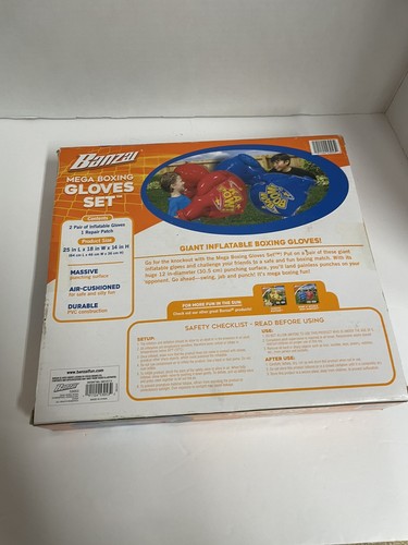 Inflatable Mega Boxing Gloves 1 Set (Red And Blue) 2 Pr And Kit. Ready ...