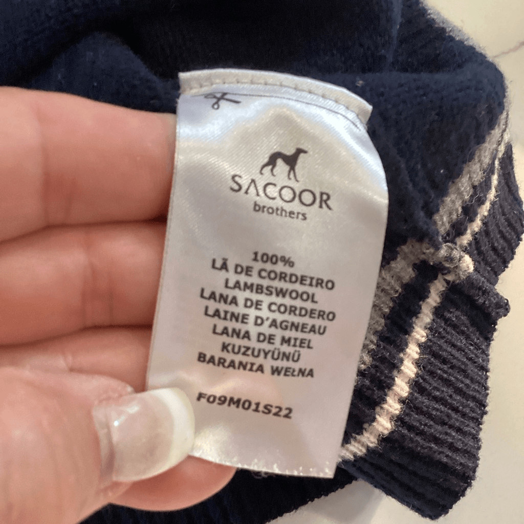 Sacoor Brothers Vintage Trademark Mens Full Zip Sweat… - Gem