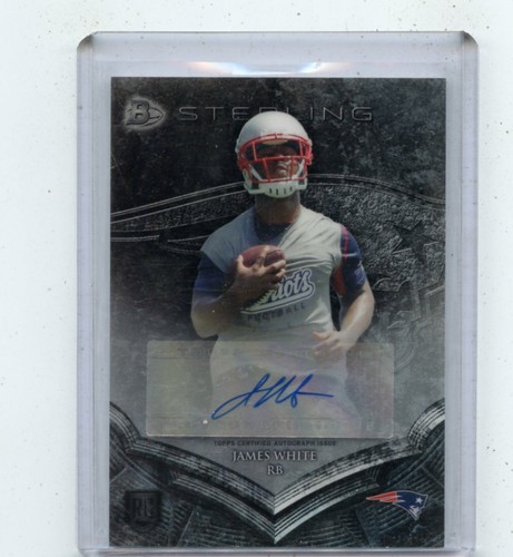 2014 BOWMAN STERLING #BSA-JW JAMES WHITE AUTOGRAPH ROOKIE RC, PATRIOTS ...
