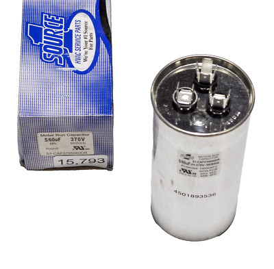 Source One CAP3705060DR Run Round Capacitor 60/5MFD 370V | eBay