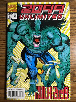 2099 UNLIMITED 3 BROZOWSKI COVER HULK 2099 SPIDER-MAN 2099 MARVEL ...