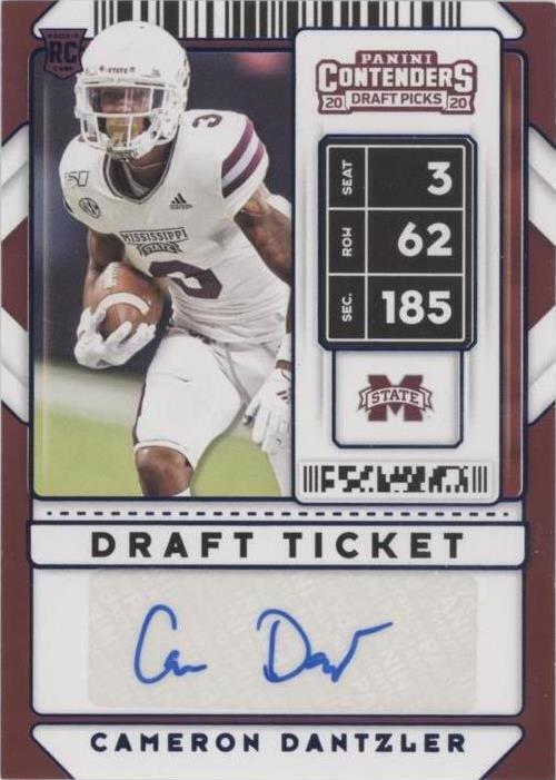 2020 Panini Contenders Draft Picks - College Ticket Autographs Cameron ...