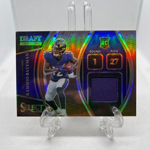 2021 Select Football Rashod Bateman Rookie Draft Selections Bronze /49 ...