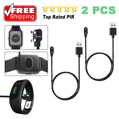 2-Pin Universal USB Data Charging Cable Magnetic Charger For Smart ...