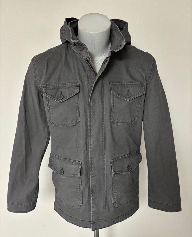 George Mens Field Jacket, Stretch, Stow Away Hood siz… - Gem