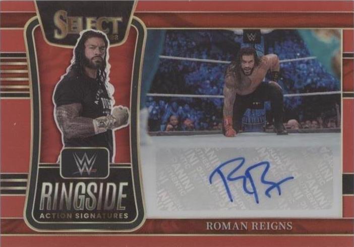 2022 Panini Select WWE - Ringside Action Signatures Roman Reigns #RA ...
