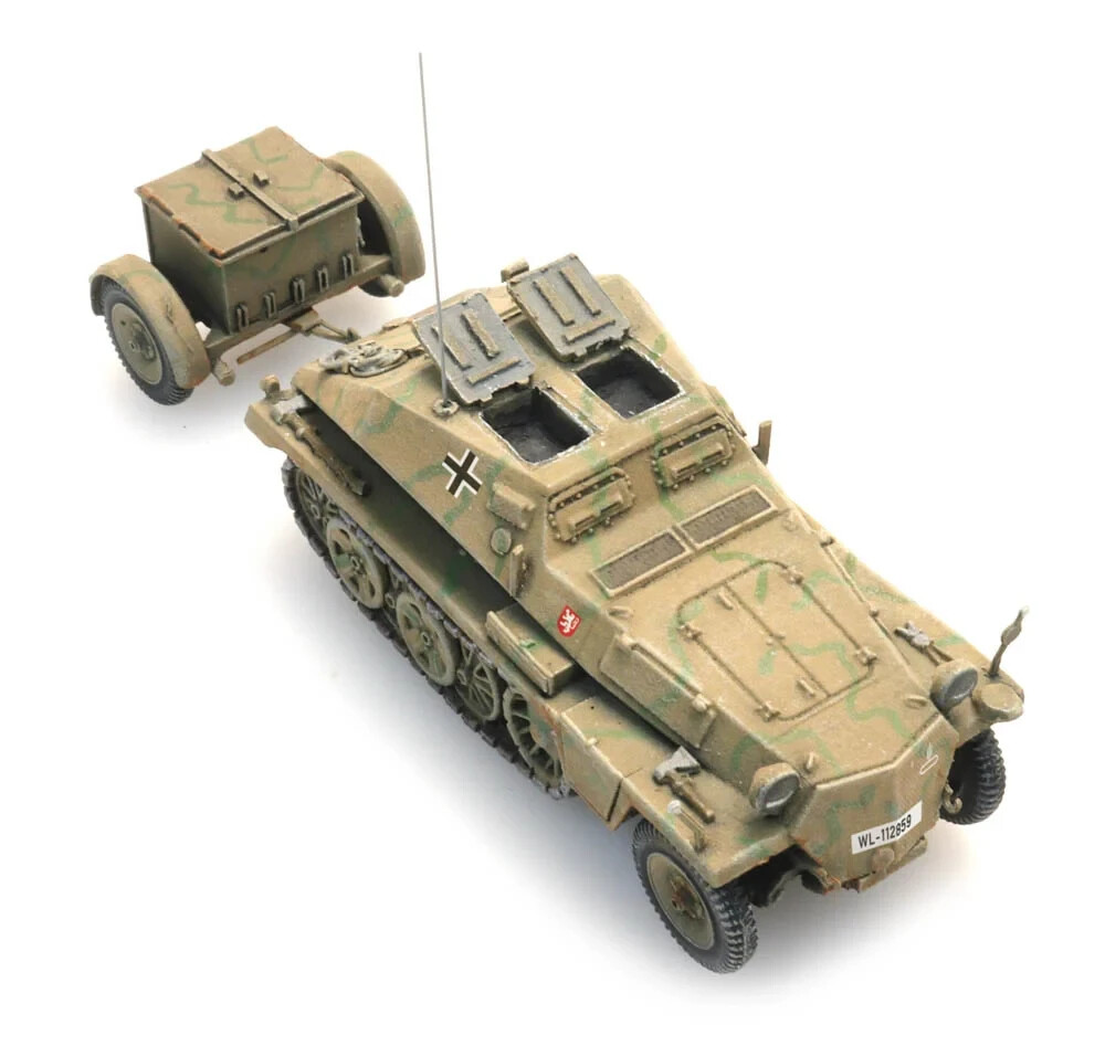 HO Artitec Minitanks 6th Panzer Army Half Track #A2108.6870356 Hand ...
