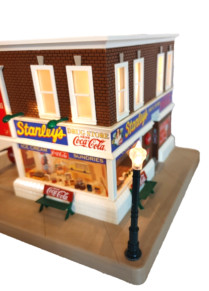 Danbury Mint Coca Cola Stanley's General Store Clock Light Tested Works ...