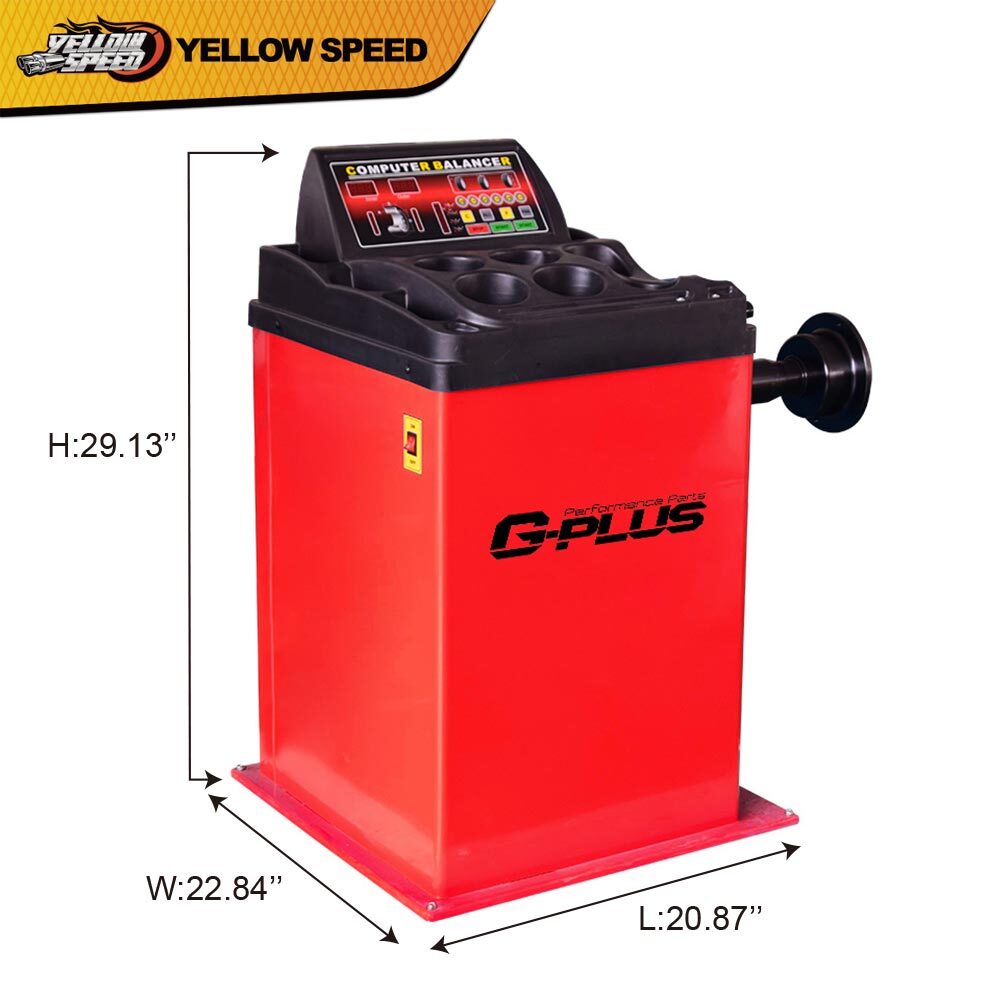 Fit For Car Heavy Duty Red Wheel Balancer Tire Balancers Machine Rim ...