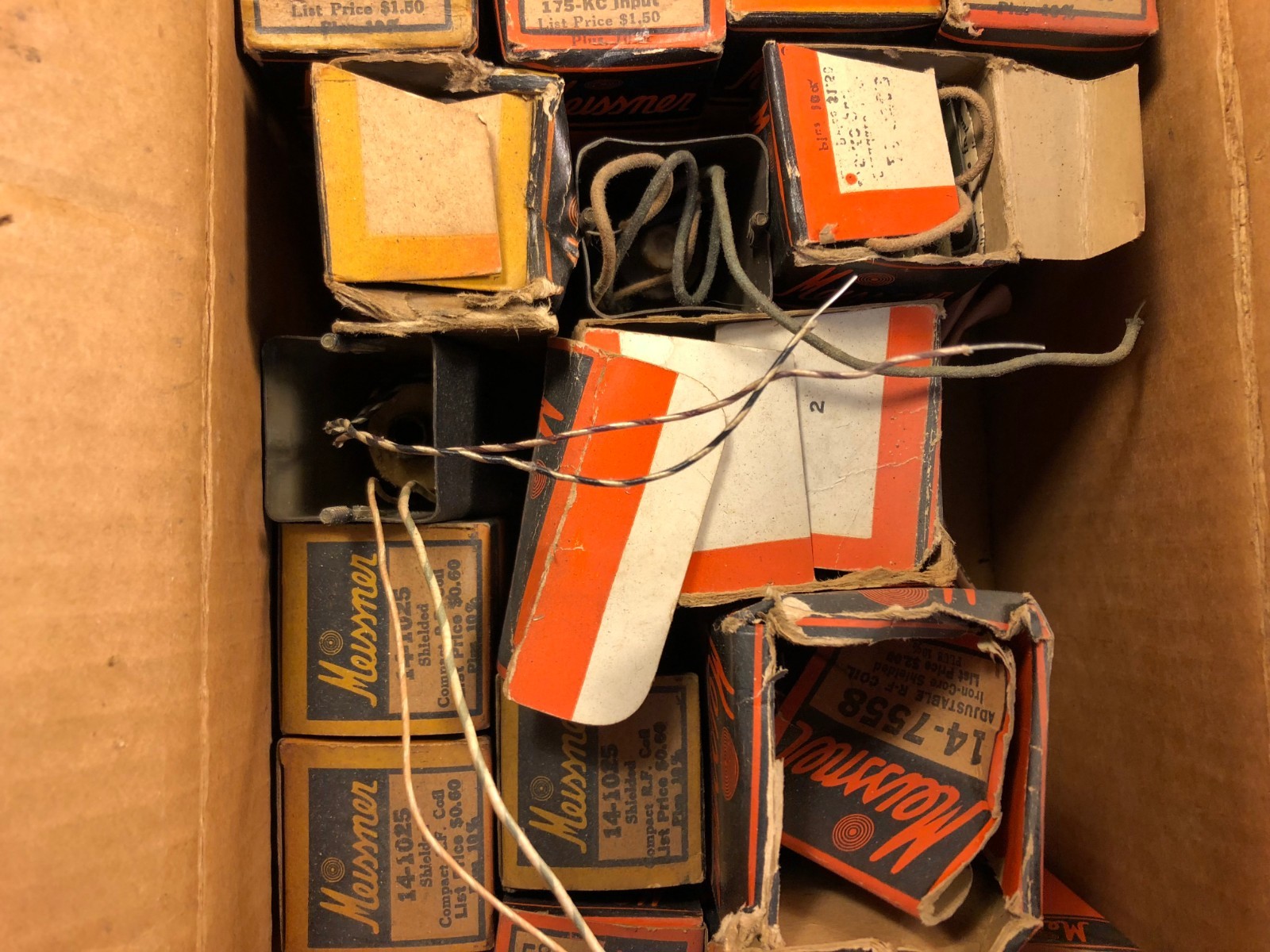 Lot of 29 NOS NIB vintage Meissner RF Coils 1940s 1950s for Ham Radios ...