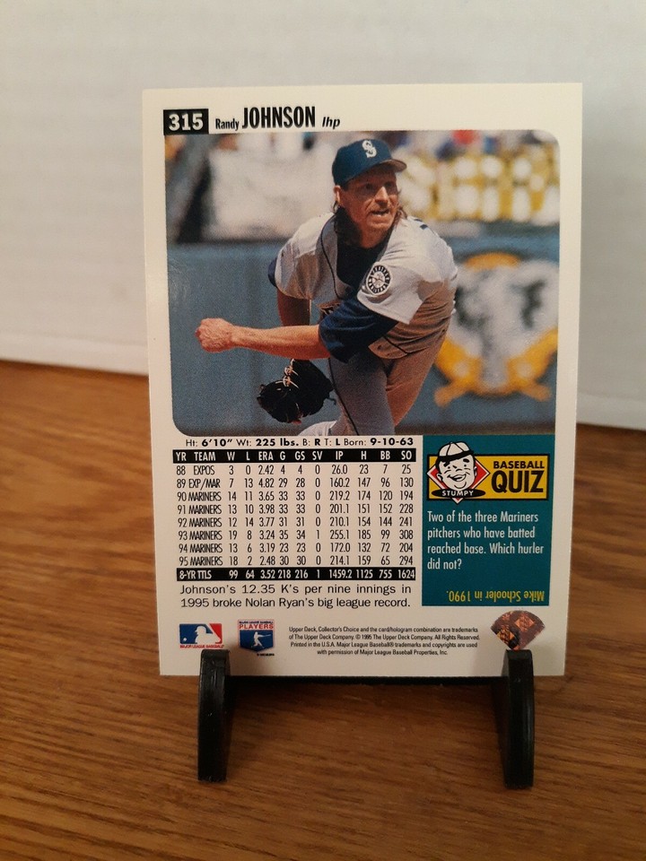 1995 Collectors Choice ALL-STAR Randy Johnson #315 | eBay