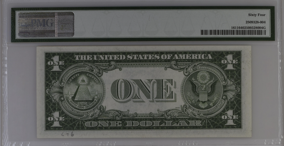 Solid Serial Number All 7's $1 1935B Silver Certificate Note PMG 64 | eBay