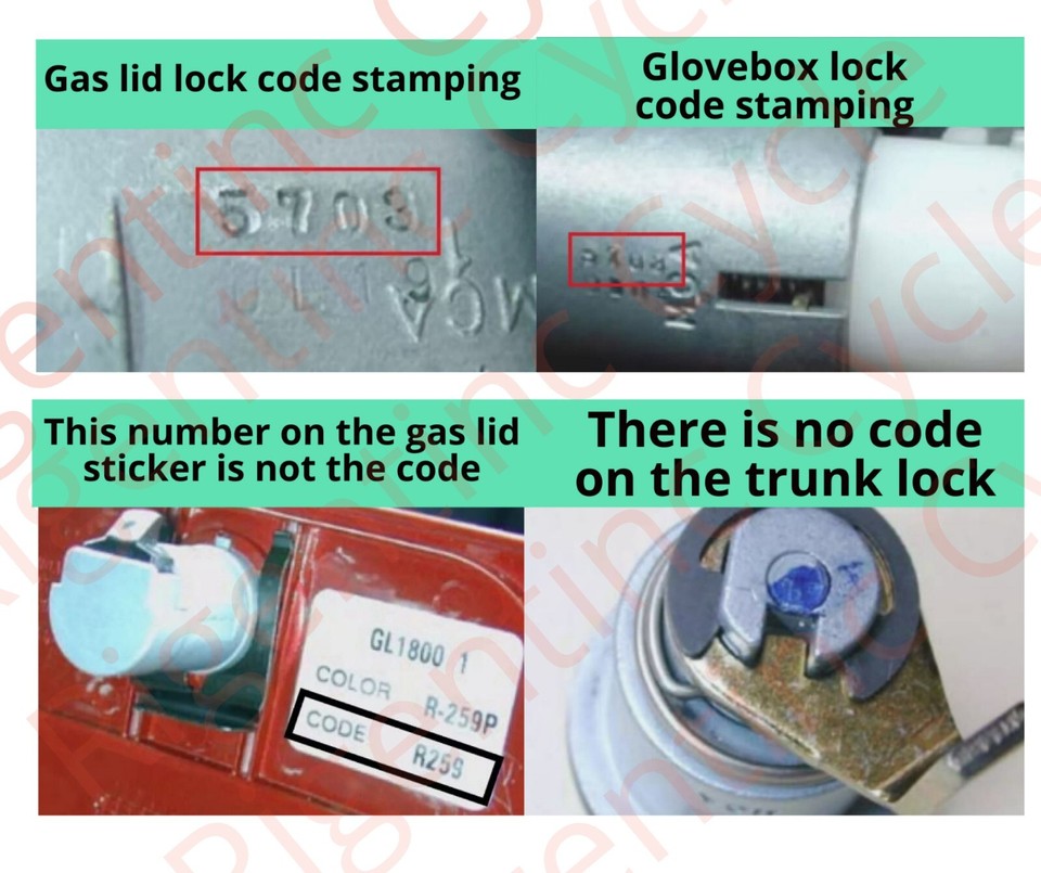 Honda Goldwing Keys Valkyrie Keys Replacement Key Cut to Code 5001-5250 ...