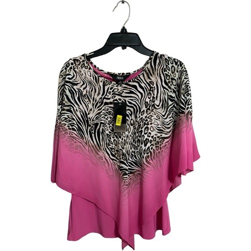 Womens Slim Factor Top NWT Pink Brown Sz Small | eBay UK