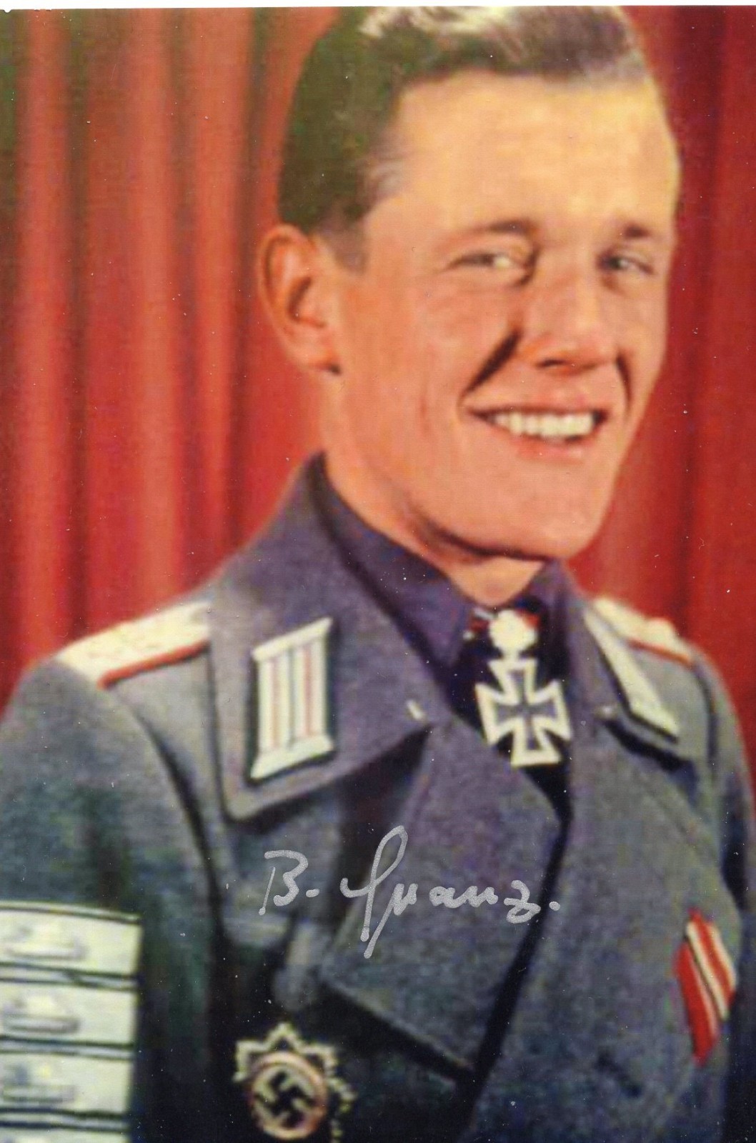 Knight's Cross & Oakleaves winner BODO SPRANZ, signed photo | eBay