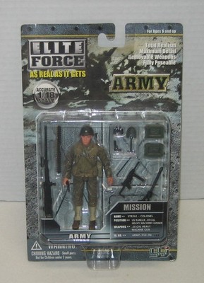 Elite Force BBi Soldier 1/18 WWII US Army Colonel Steele Ranger .50 Cal ...