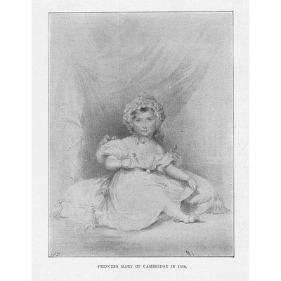 Princess Mary of Cambridge in 1838 - Antique Print 1897 | eBay UK
