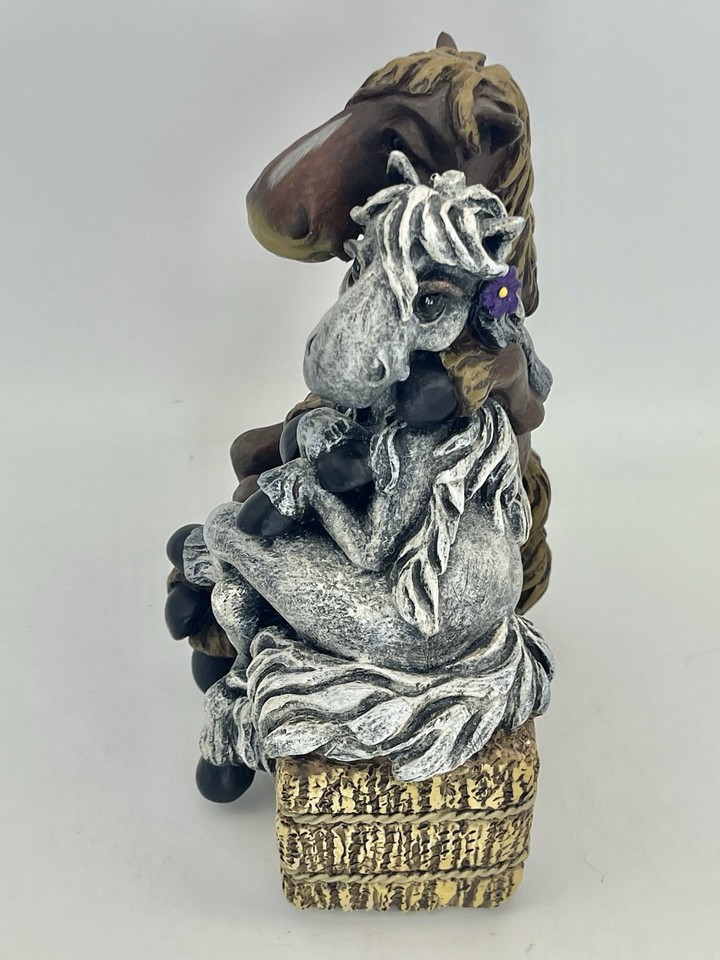 Montana Silversmiths Horse Sculpture Elmer And Ellie In Love Signed ...