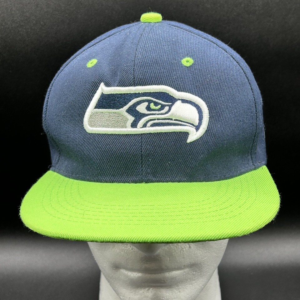 The Supreme Cap Seattle Seahawks Hat Blue Green Snapback Poly EUC | eBay